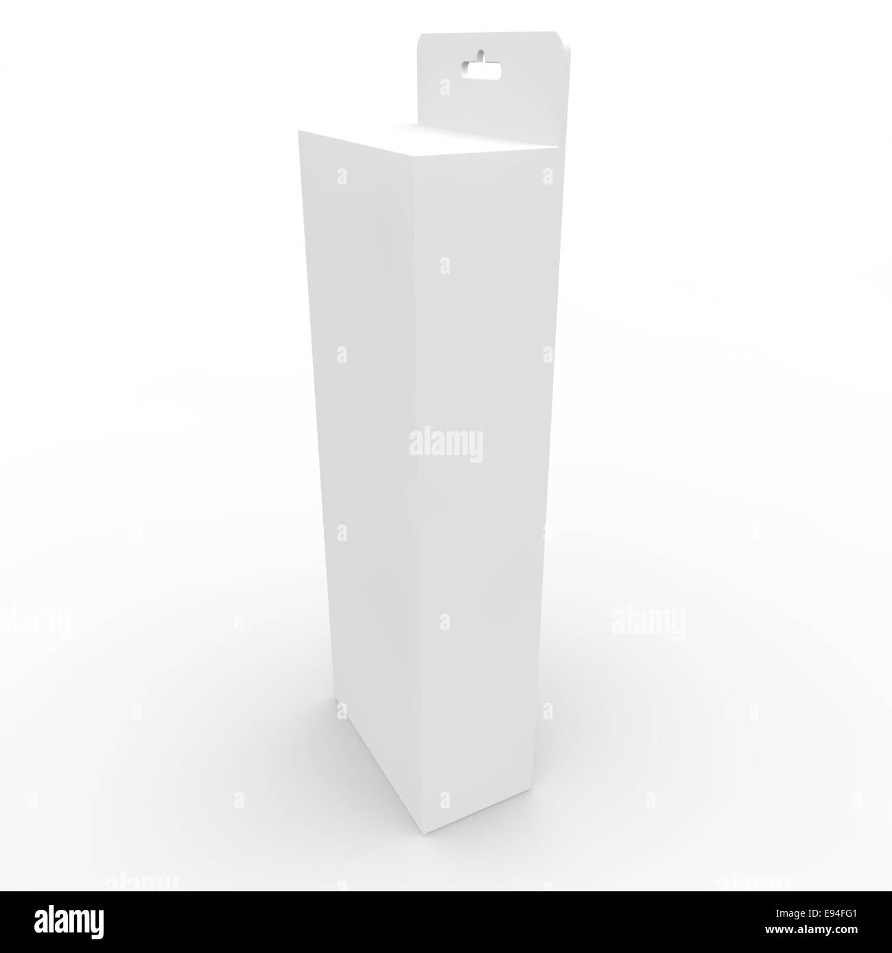 Blank white box for different goods and products Stock Photo - Alamy