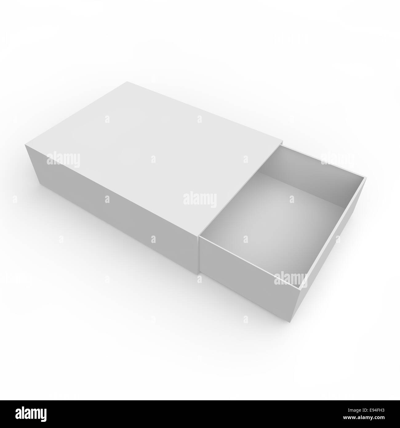 Blank white box of matches and other items Stock Photo - Alamy