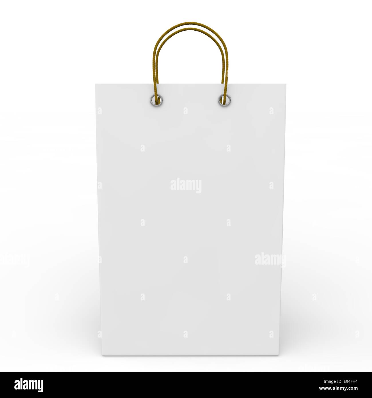 White empty bag for products and goods. Isolated background Stock Photo ...