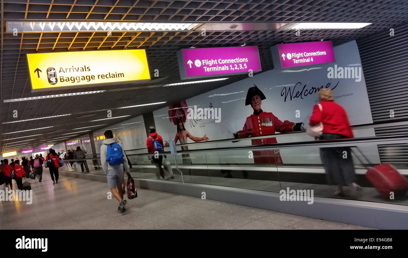 Welcome sign heathrow hi-res stock photography and images - Alamy