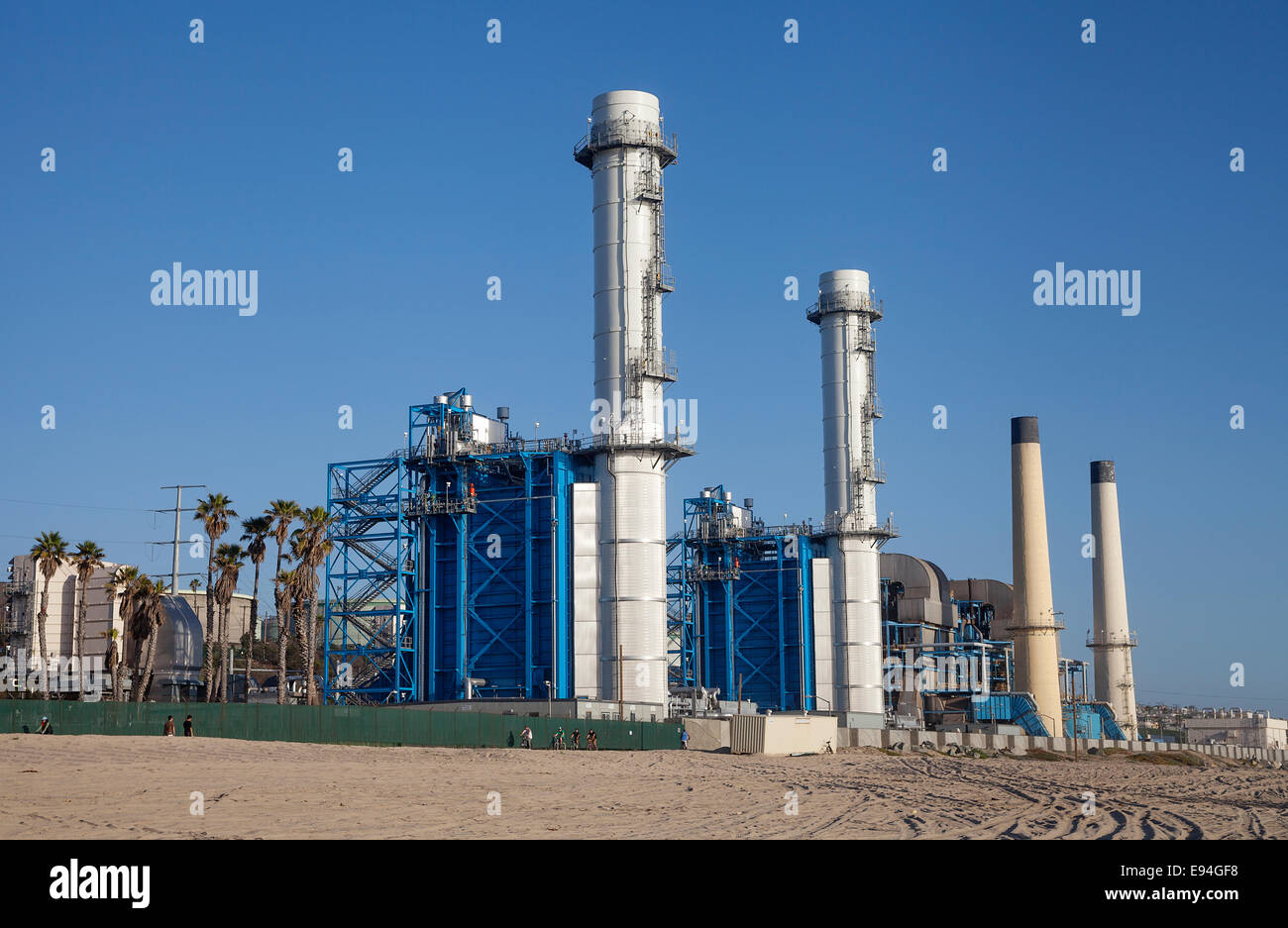 People riding bikes near El Segundo Energy Center: An Industrial power ...