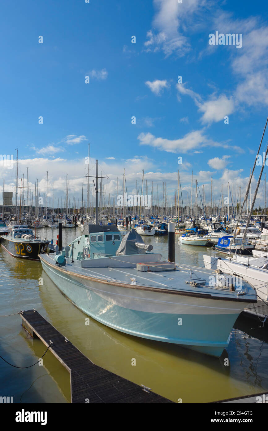 The Motor Gunboat, or MGB 81 in Gosport Marina, Haslar Creek, Gosport ...