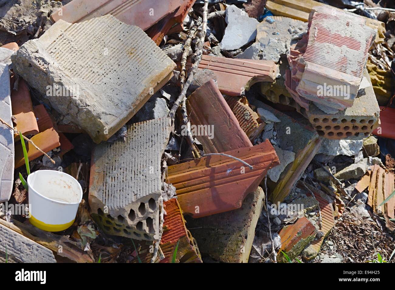 Construction site debris pile waste hi-res stock photography and images ...