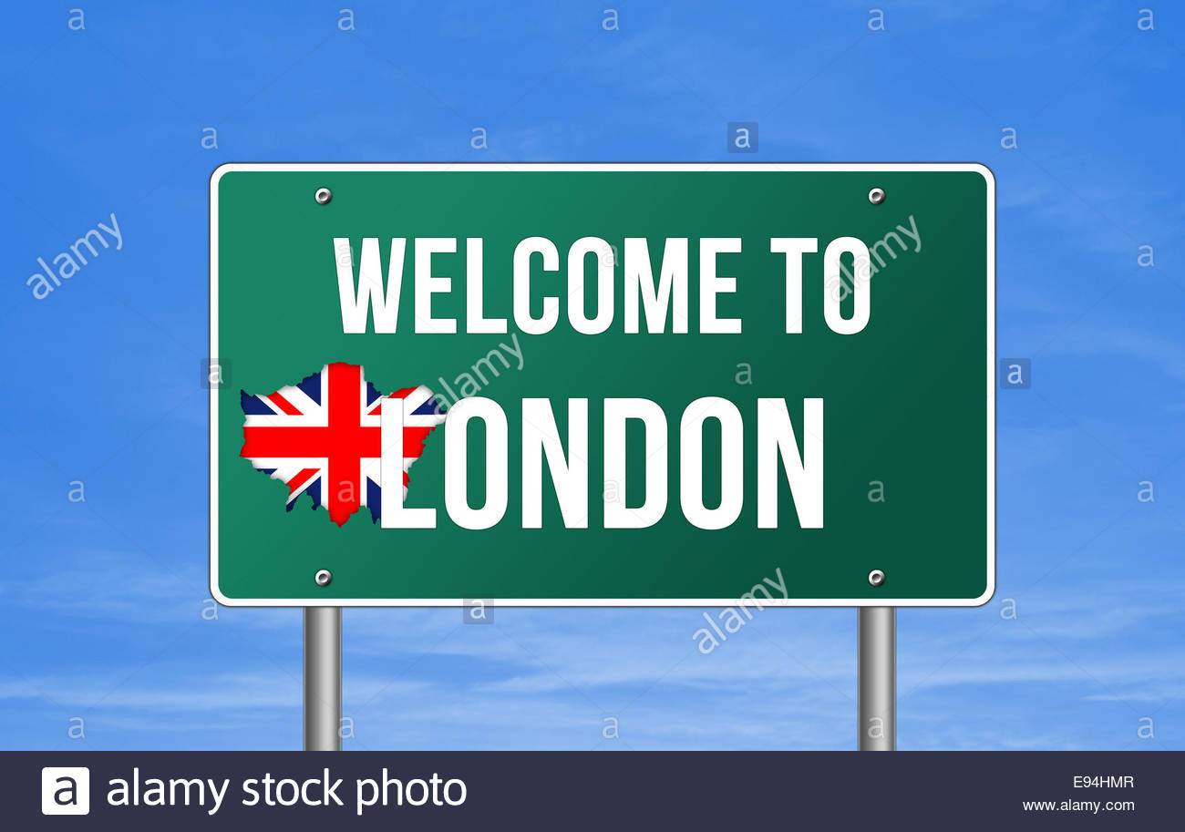 England London Welcome Sign London Stock Photos & England London ...