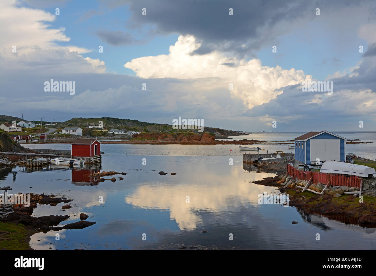 Reflection in Twillingate Newfoundland, Canada Stock Photo - Alamy