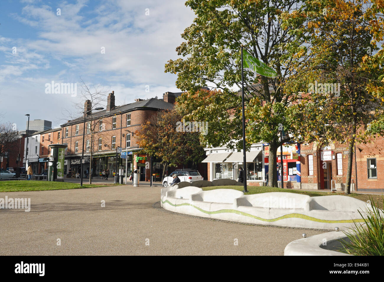 Devonshire Green in Sheffield city centre, England, Buildings ...