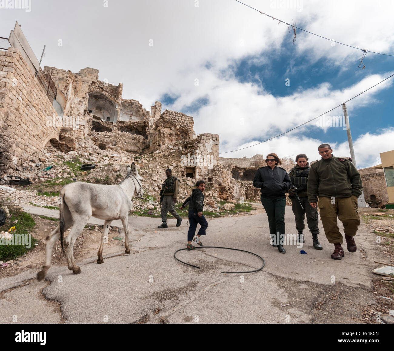Palestinian with donkey hi-res stock photography and images - Alamy