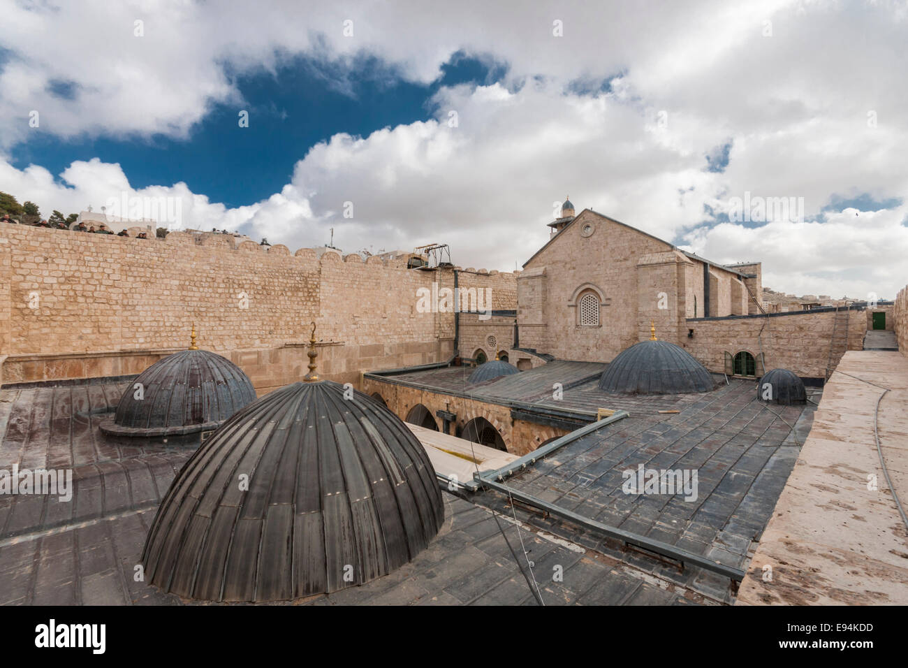 Hebron, Israel/West Bank. The top of the Cave of Machpelah, said to be ...
