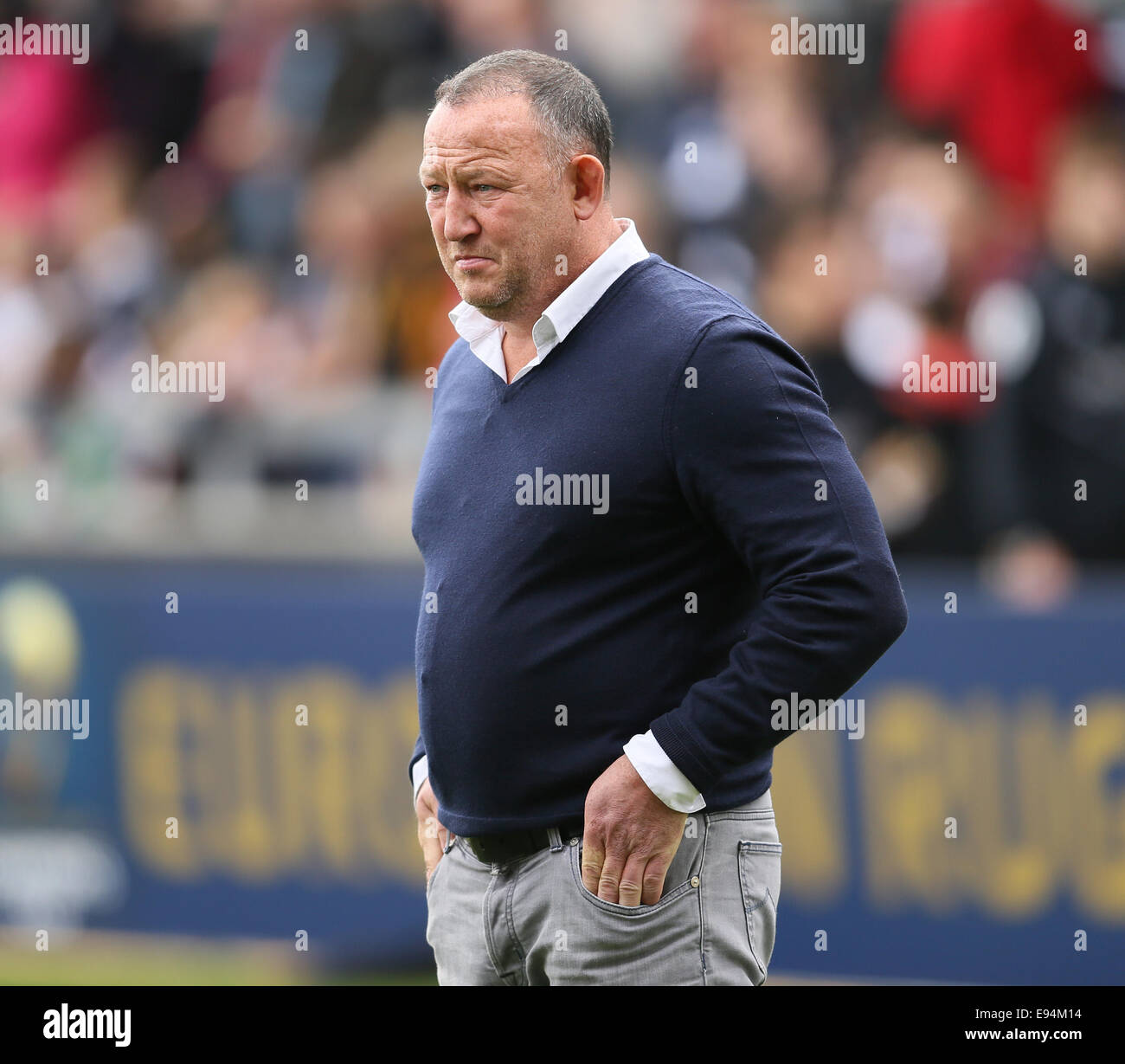 Salford, UK. 18th Oct, 2014. Steve Diamond Director of Rugby for Sale ...
