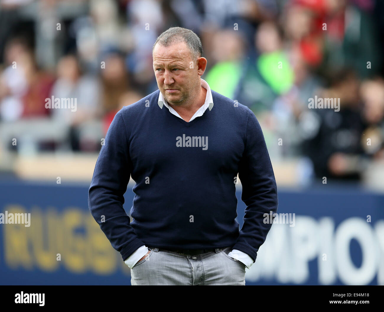 Salford, UK. 18th Oct, 2014. Steve Diamond Director of Rugby for Sale ...