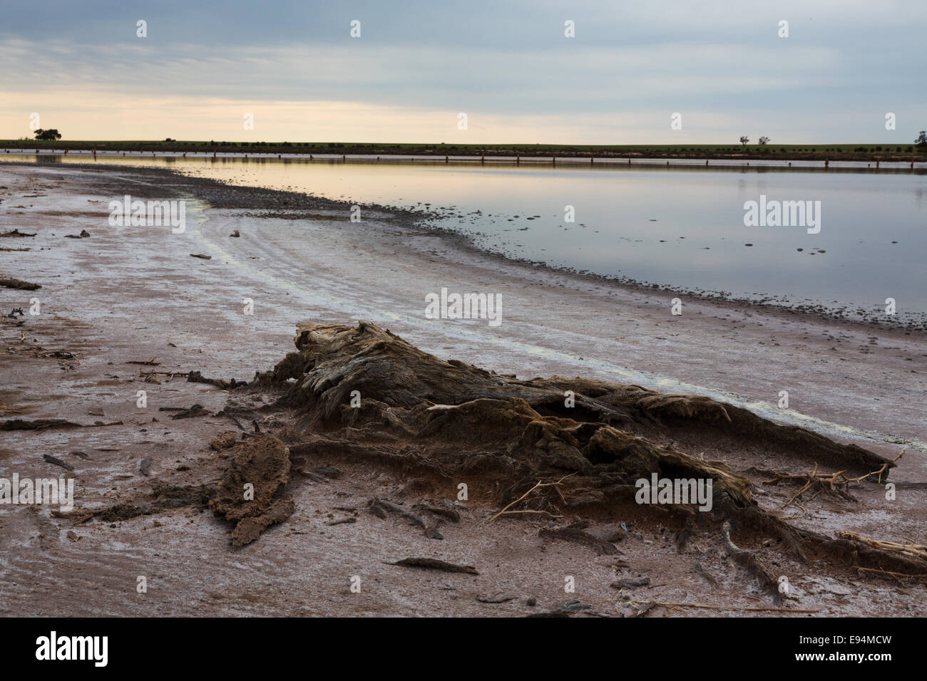 Lake Wahpool near the Victorian town of Sea Lake in Australia. An area ...