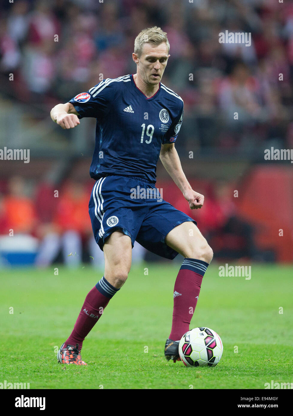 Warsaw, UK. 14th Oct, 2014. Darren Fletcher of Scotland - Poland vs ...