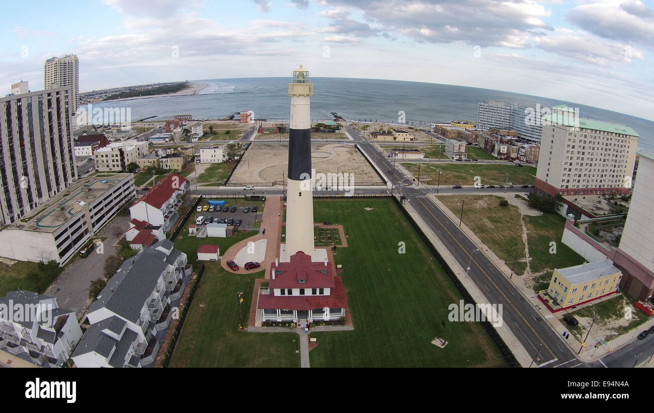 Aerial view of Absecon Lighthouse, New Jersey Stock Photo - Alamy