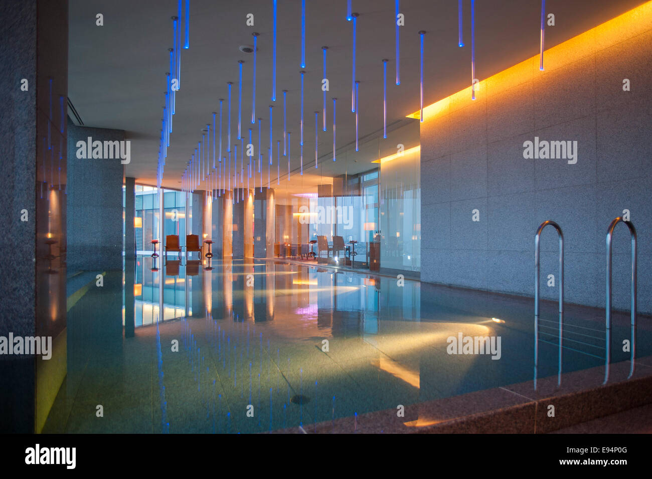 September 5, 2013, Seoul, South Korea - Swimming pool at Park Hyatt ...