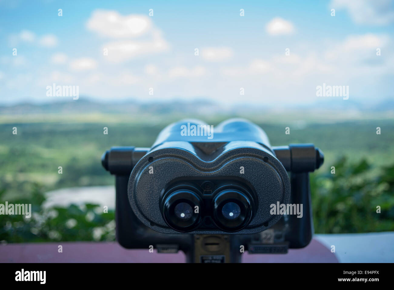 September 6, 2013, Seoul, South Korea - Binoculars at Dora Observatory ...