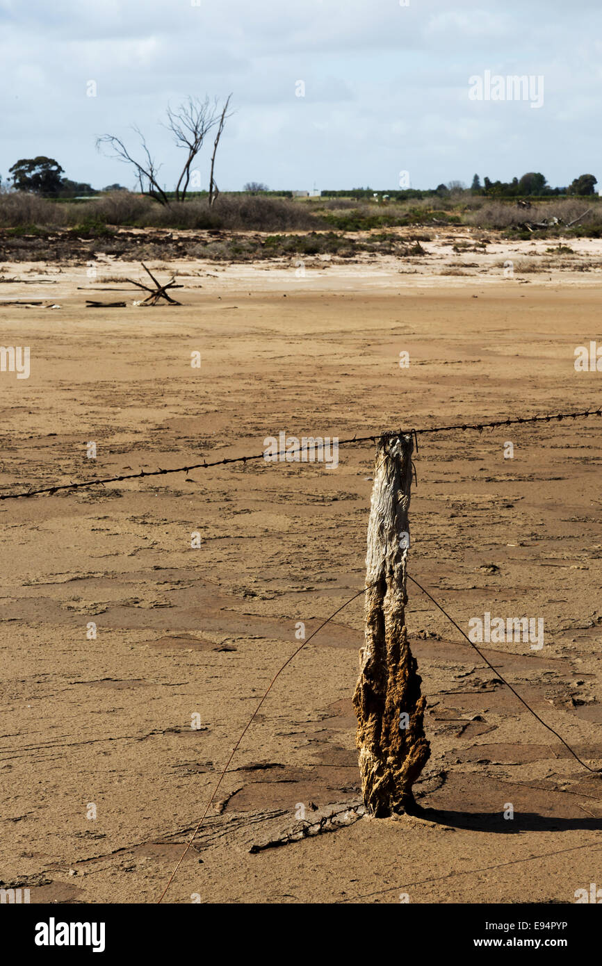 Lake Wahpool near the Victorian town of Sea Lake in Australia. An area ...