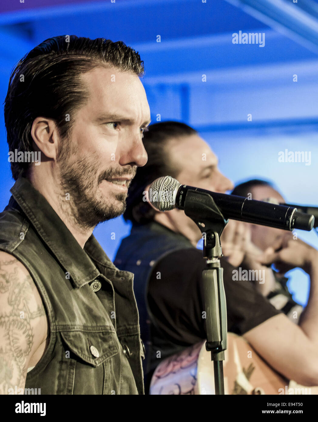 The Boss Hoss performing live an private unplugged concert at BB Radio ...