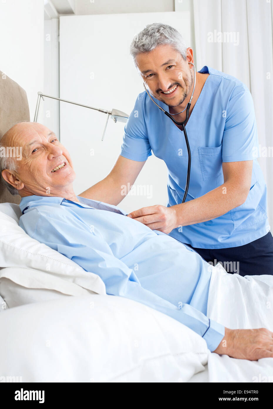 Old man caretaker portrait hi-res stock photography and images - Alamy