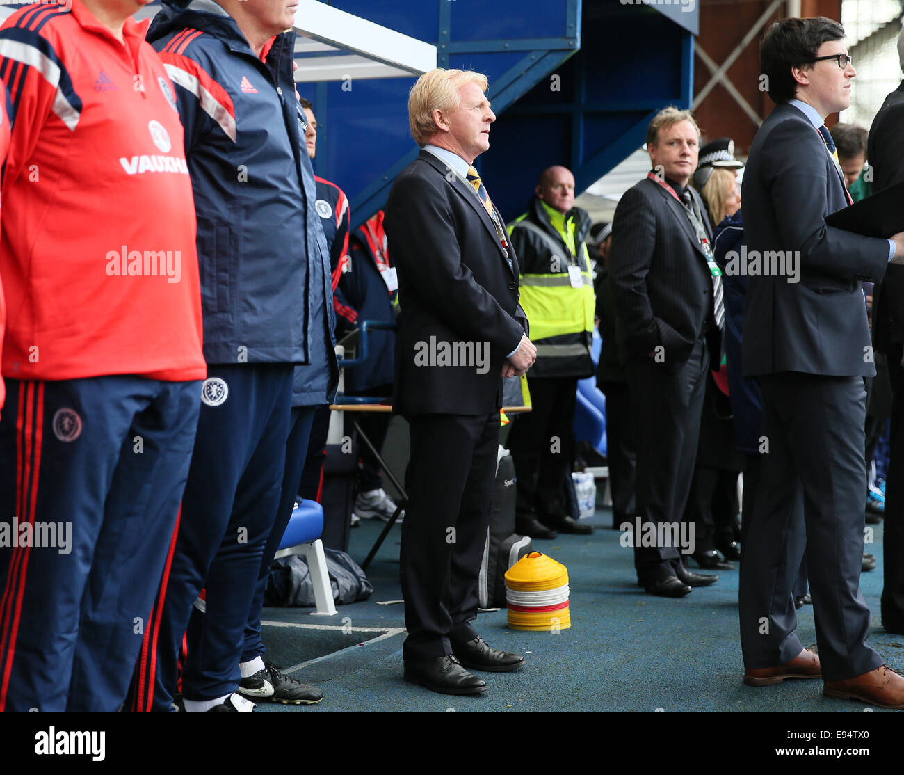 Glasgow, UK. 11th Oct, 2014. Gordon Strachan manager of Scotland - Euro ...