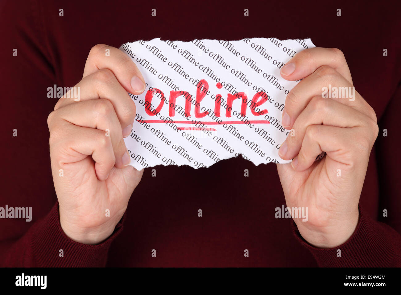 Online offline hi-res stock photography and images - Alamy