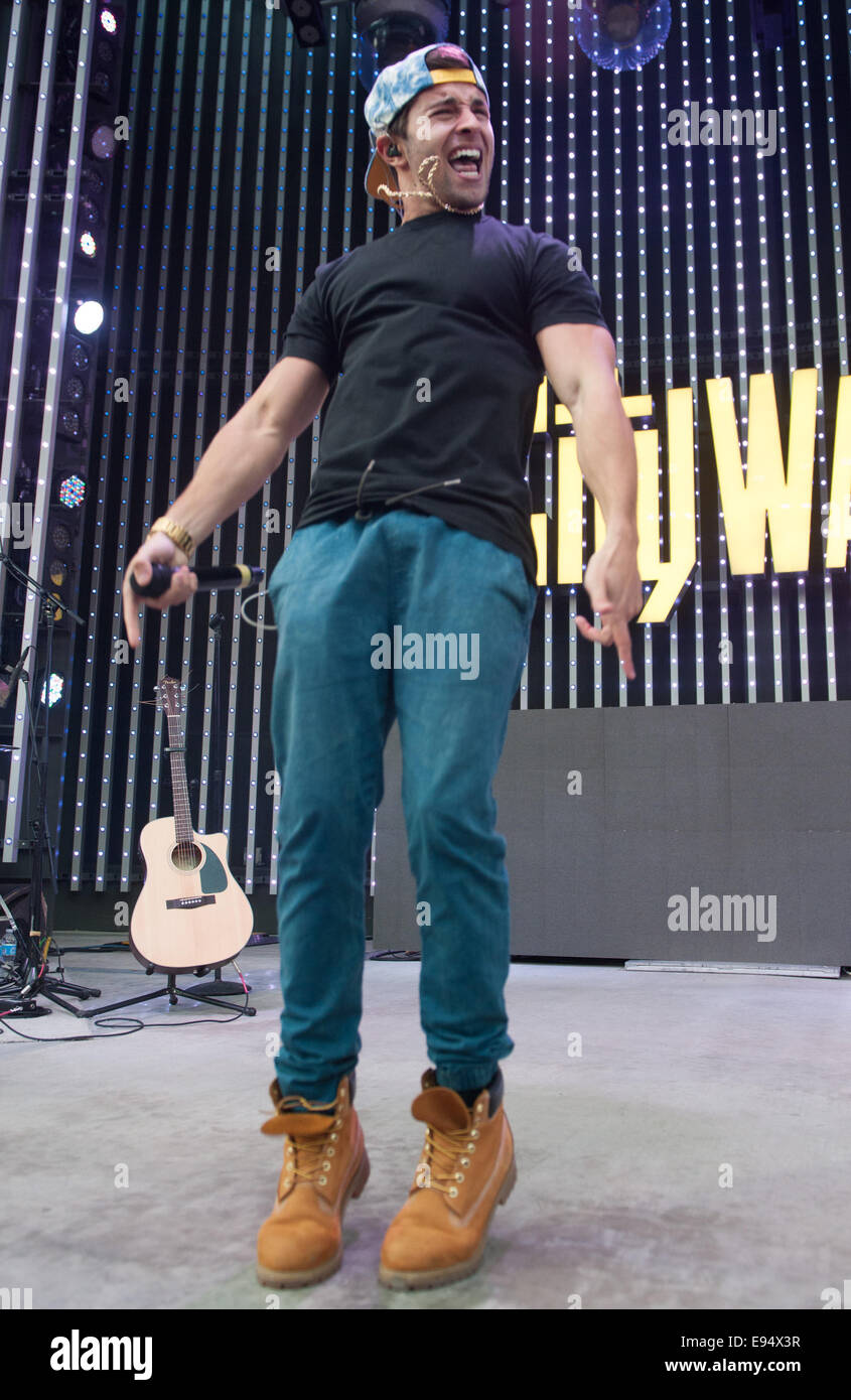 Jake Miller performs at Jason DeRulo's Universal CityWalk’s free Spring ...