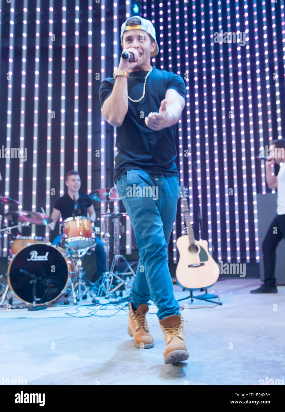 Jake Miller performs at Jason DeRulo's Universal CityWalk’s free Spring ...