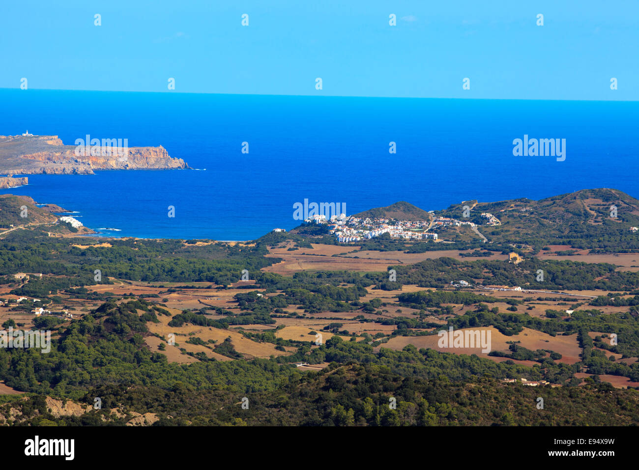 Panoramic view from summit of Mount Toro (El Toro), Es Mercadal ...