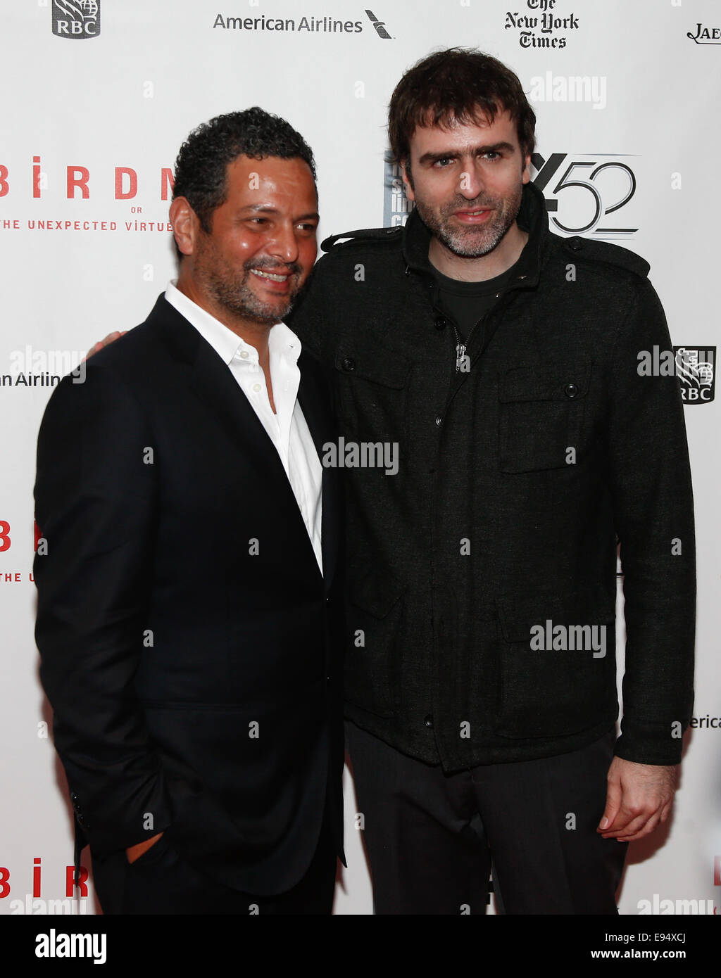 Alexander Dinelaris (L) and Nicolas Giacobone attend the 'Birdman Or ...