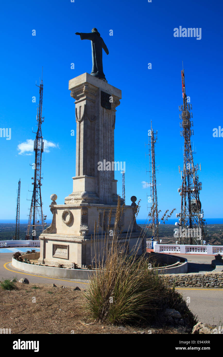 Panoramic view from summit of Mount Toro (El Toro), Es Mercadal ...