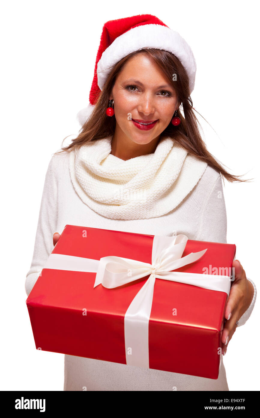 Young woman tied red ribbon hi-res stock photography and images - Alamy