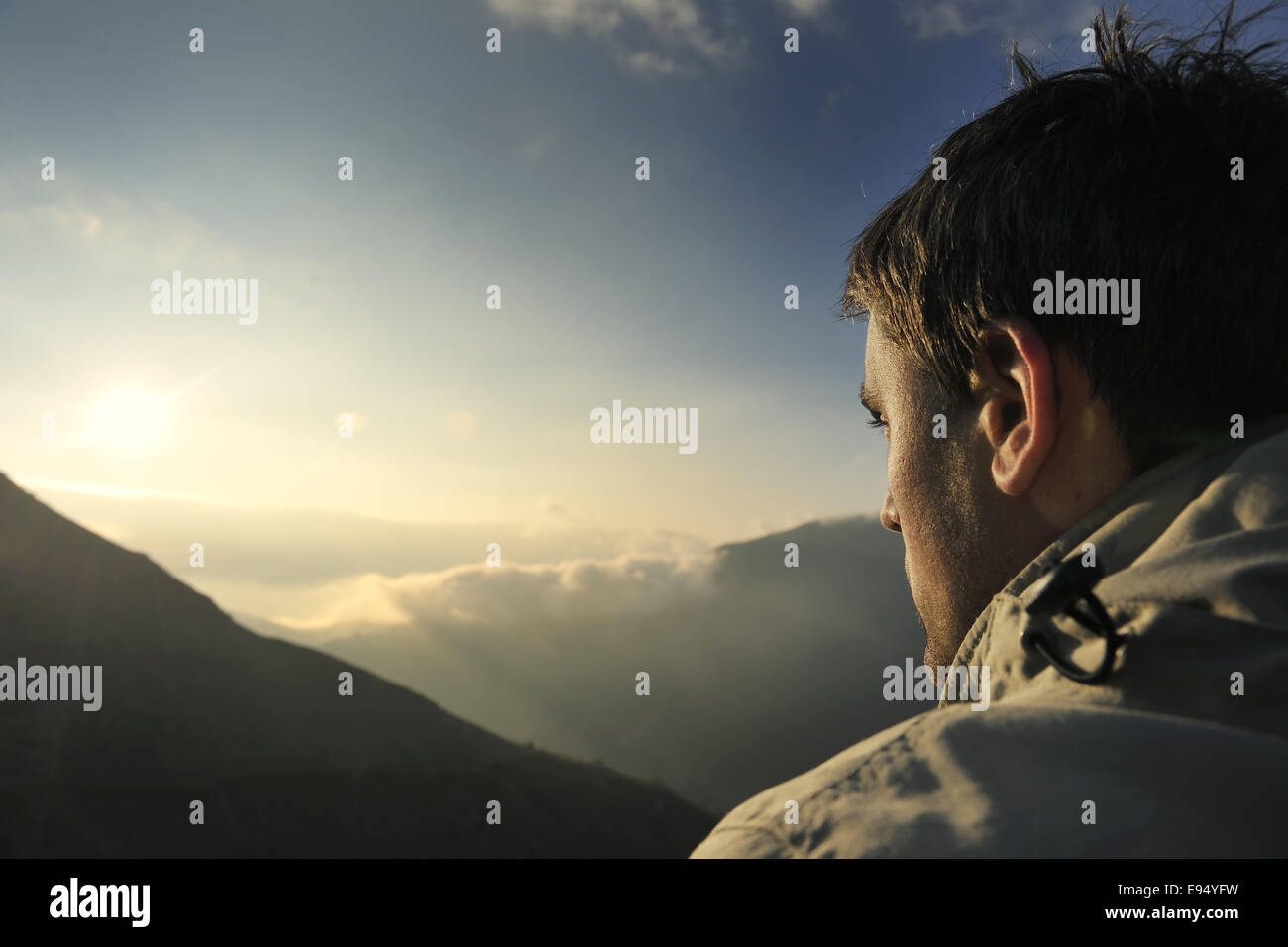 fresh sunrise at mountain Stock Photo - Alamy