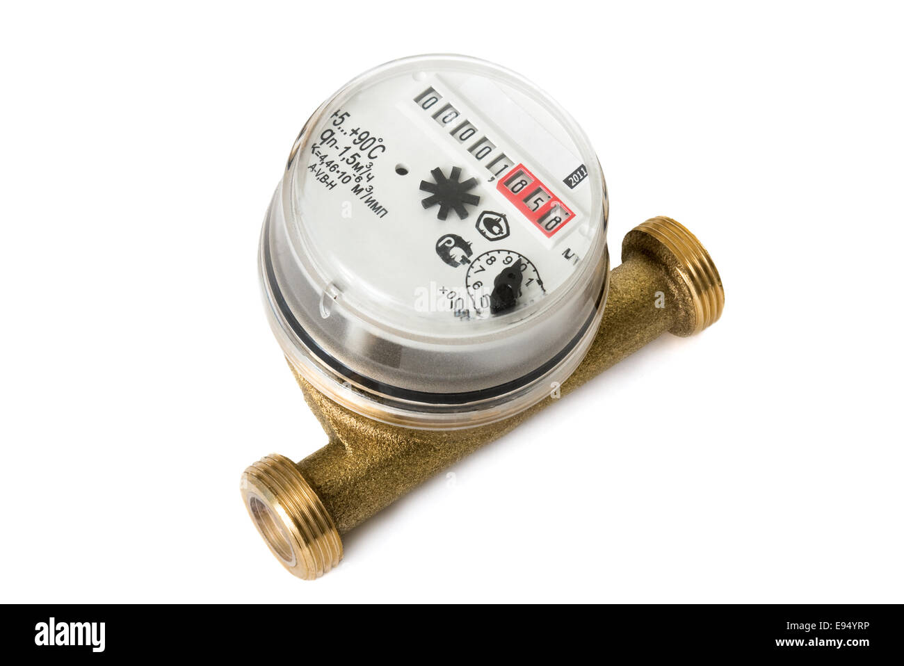 Water measuring gauge Cut Out Stock Images & Pictures - Alamy