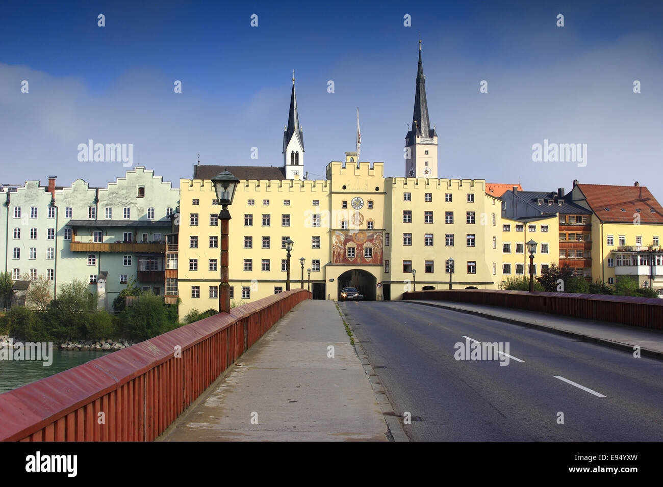Wasserburg, Bavaria, Bridge Gate Stock Photo - Alamy