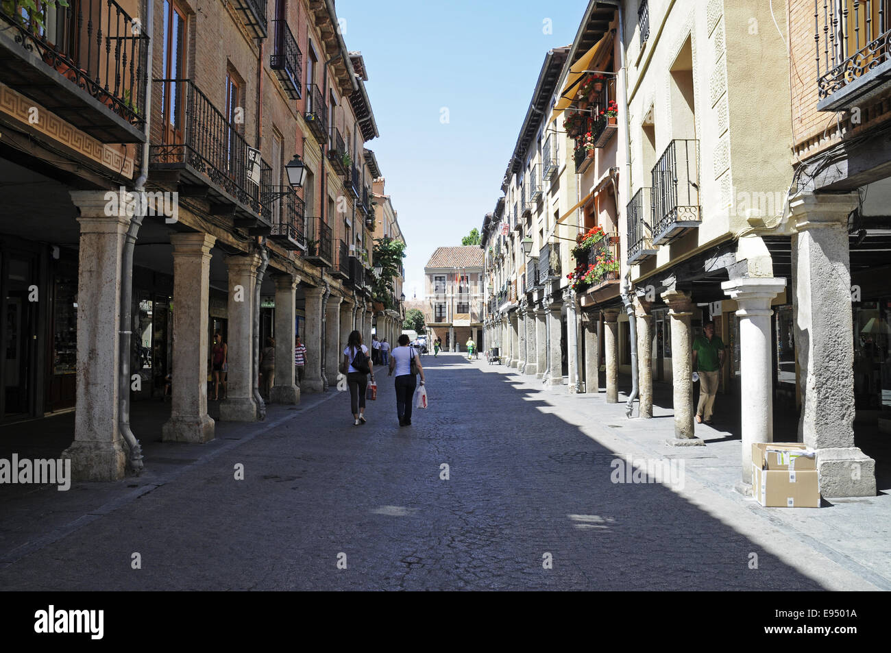 main street, Alcala de Henares, Spain Stock Photo - Alamy
