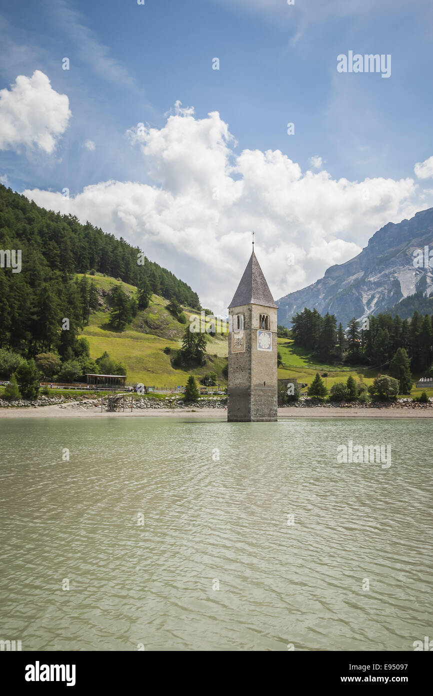 Reschensee reservoir hi-res stock photography and images - Alamy