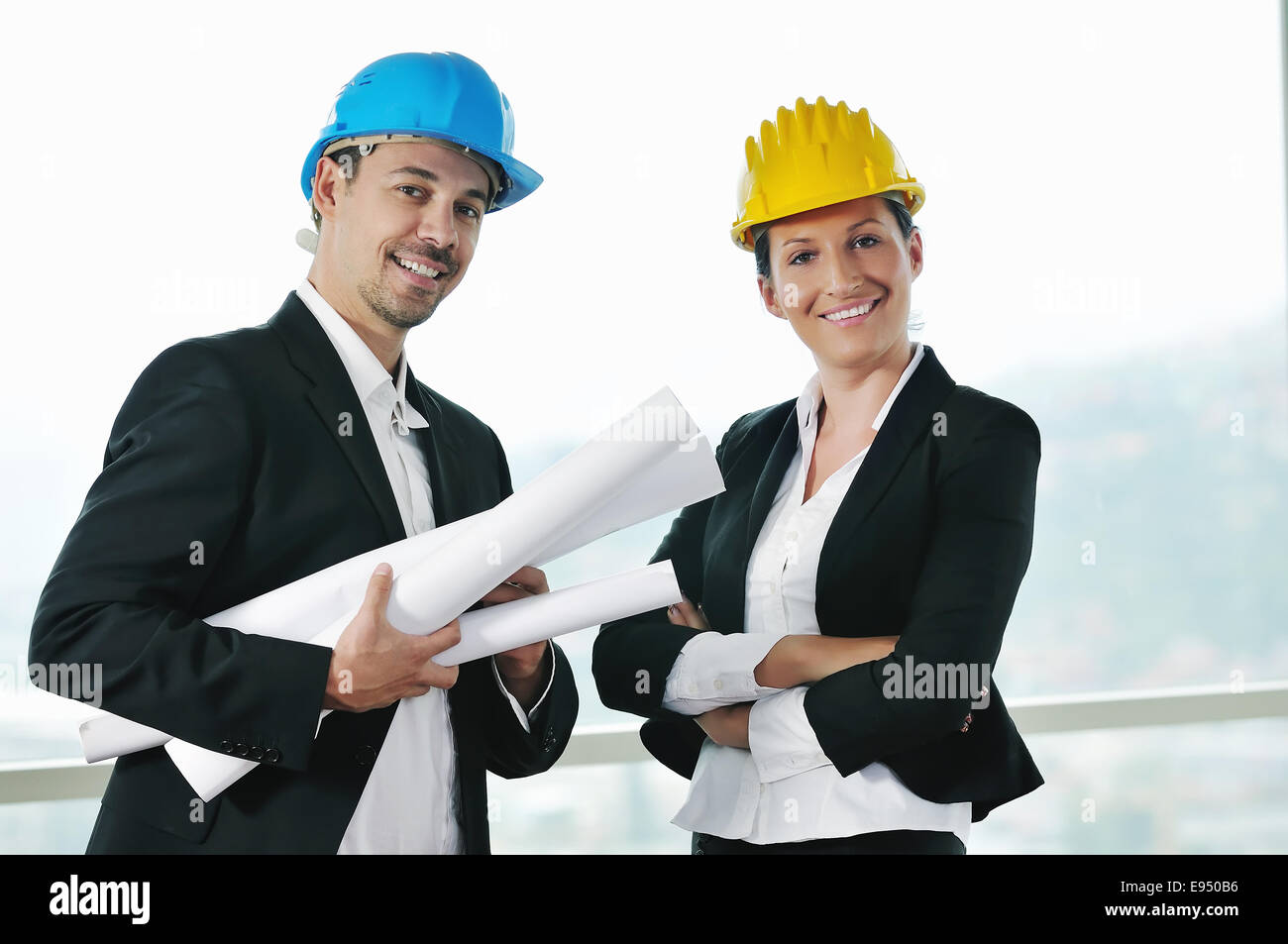 young architect team Stock Photo - Alamy