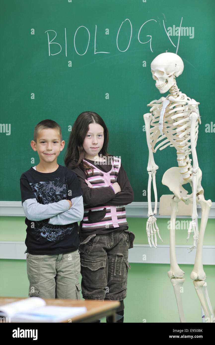 learn biology in school Stock Photo - Alamy