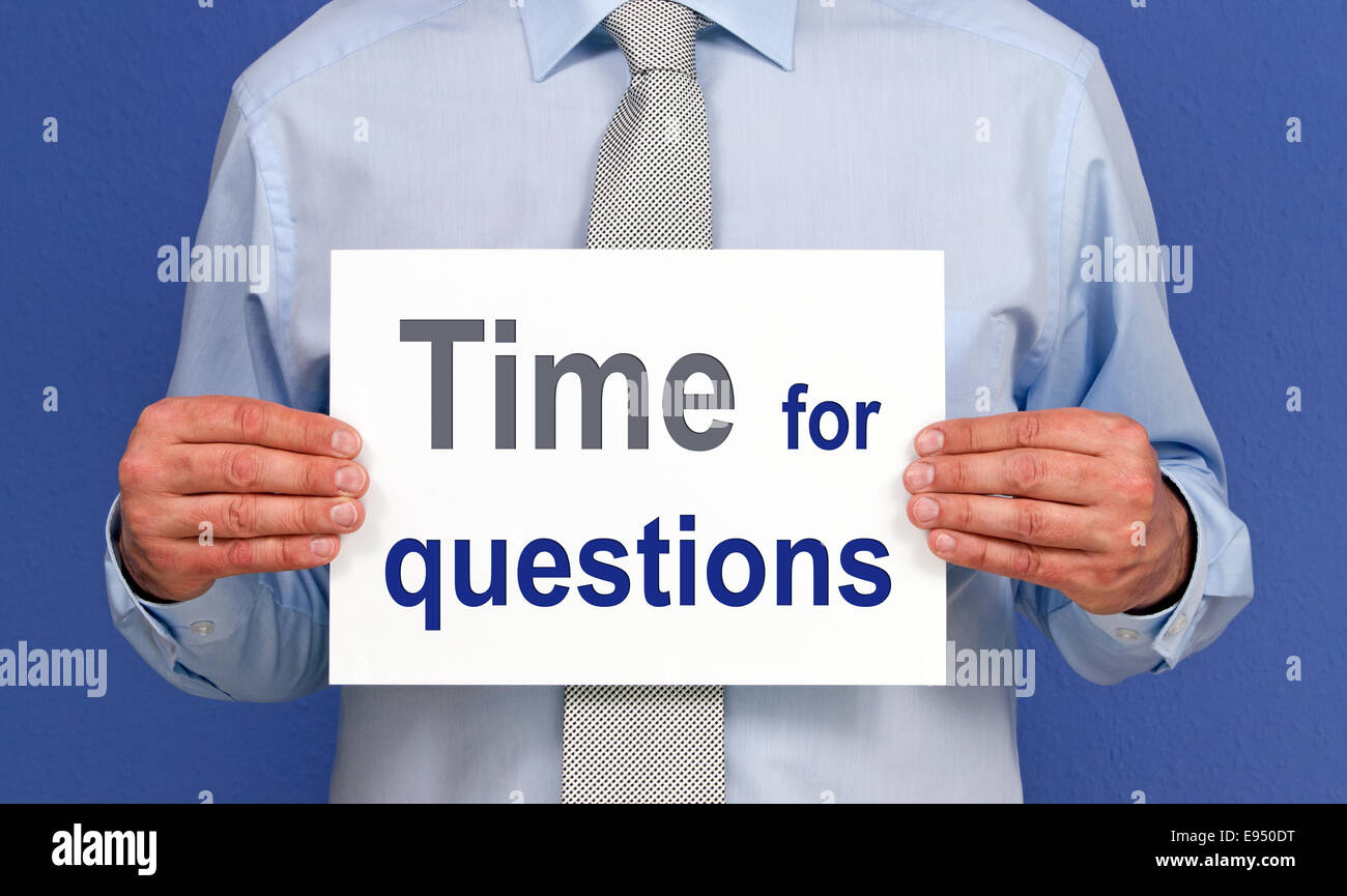Time for questions Stock Photo - Alamy