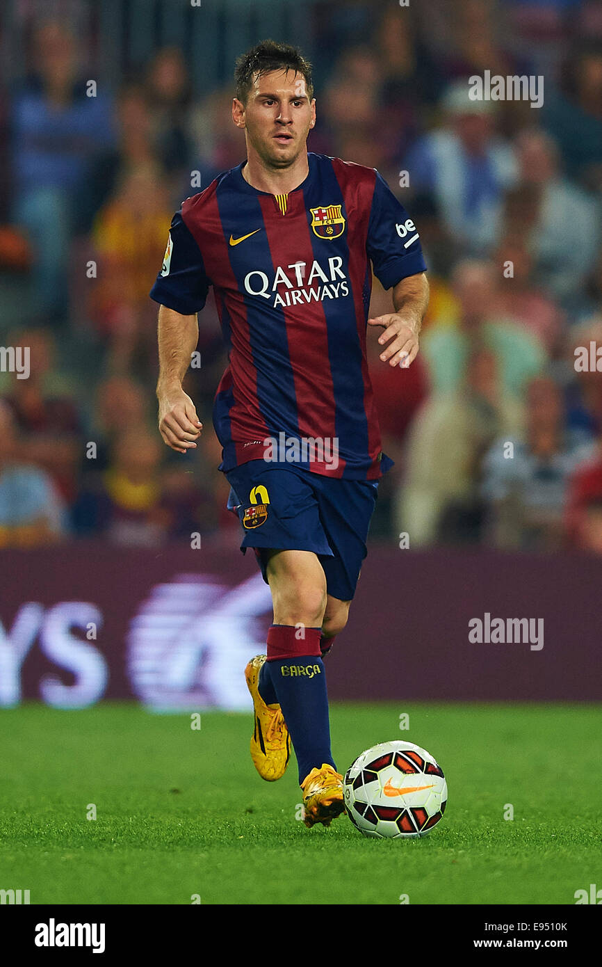 Lionel Messi (FC Barcelona), during La Liga soccer match between FC ...