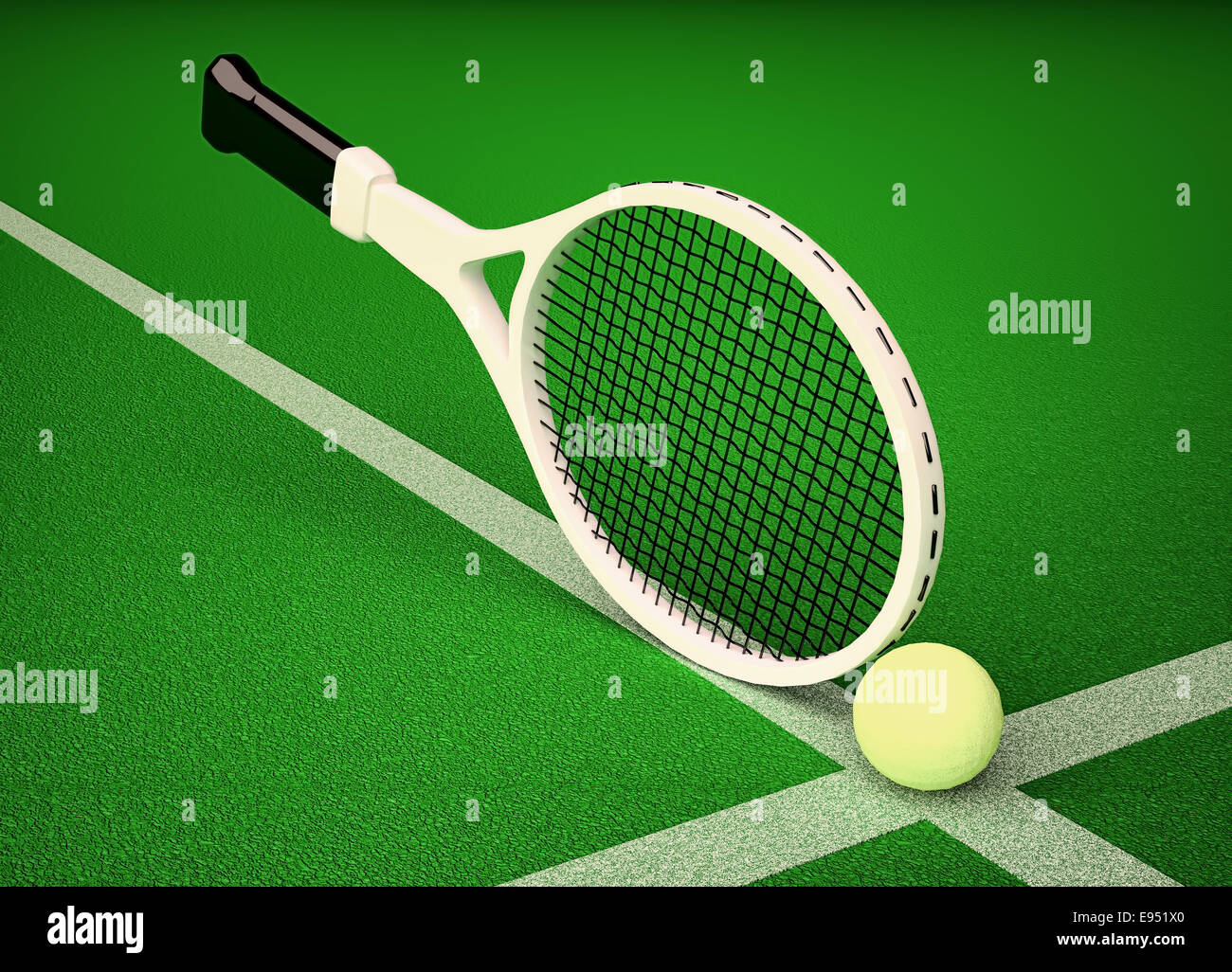 Tennis; rackets; sphere; court; game Stock Photo - Alamy
