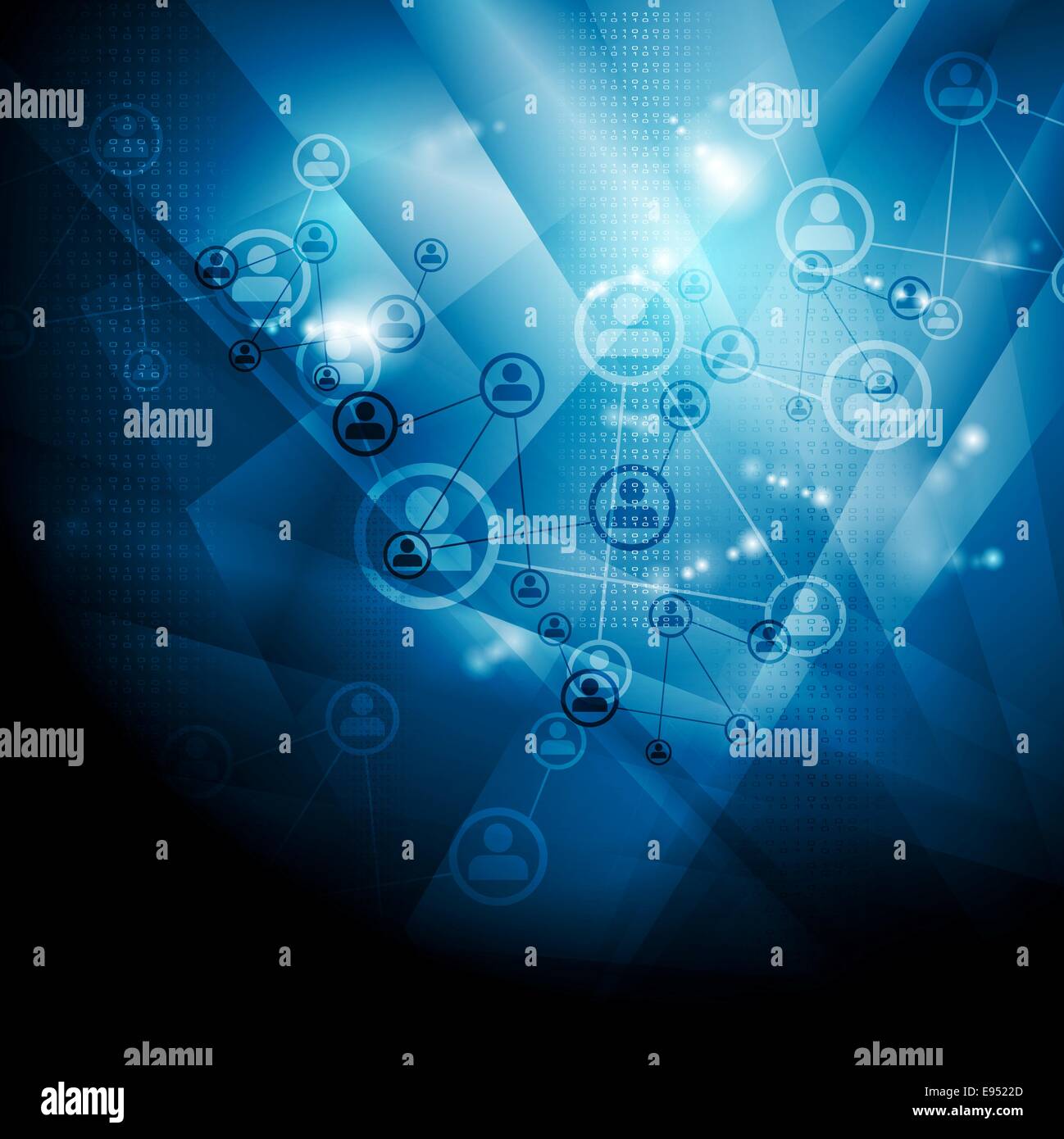 Bright blue connect communication background. Vector design Stock Photo ...