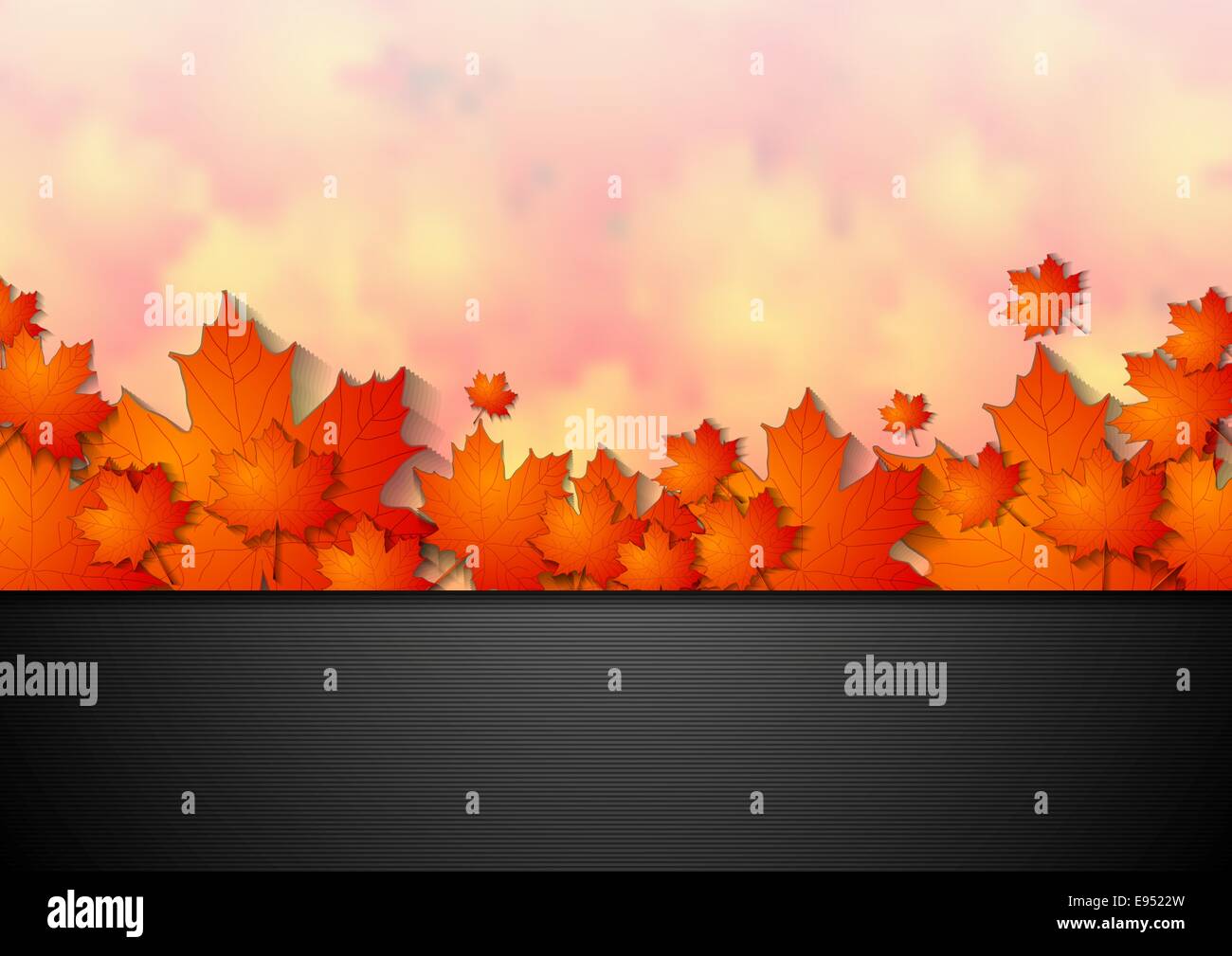 Bright corporate autumn background. Vector design Stock Photo - Alamy
