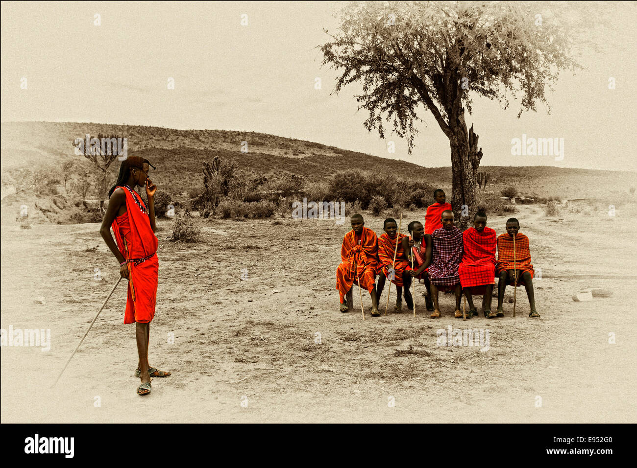 Masai traditional hi-res stock photography and images - Alamy