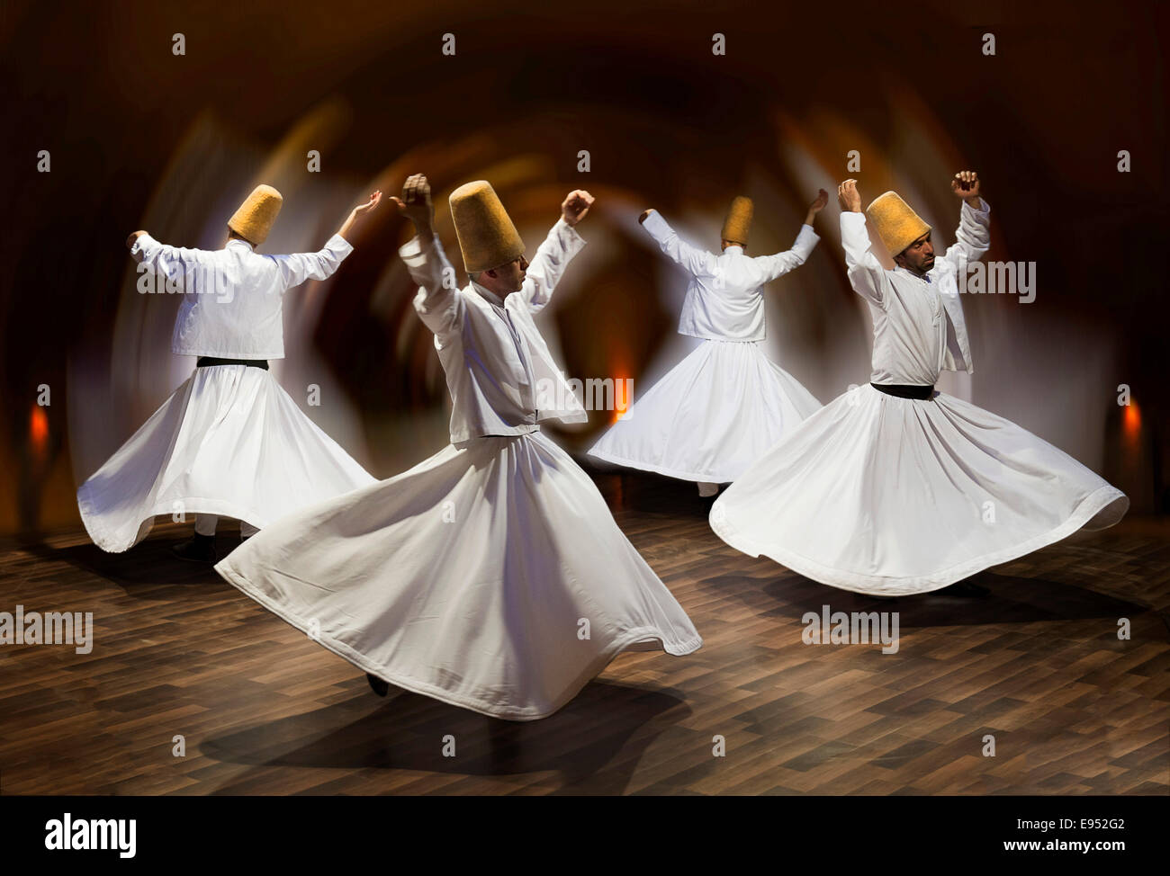 Whirling dervishes, show, Cappadocia, Turkey Stock Photo - Alamy