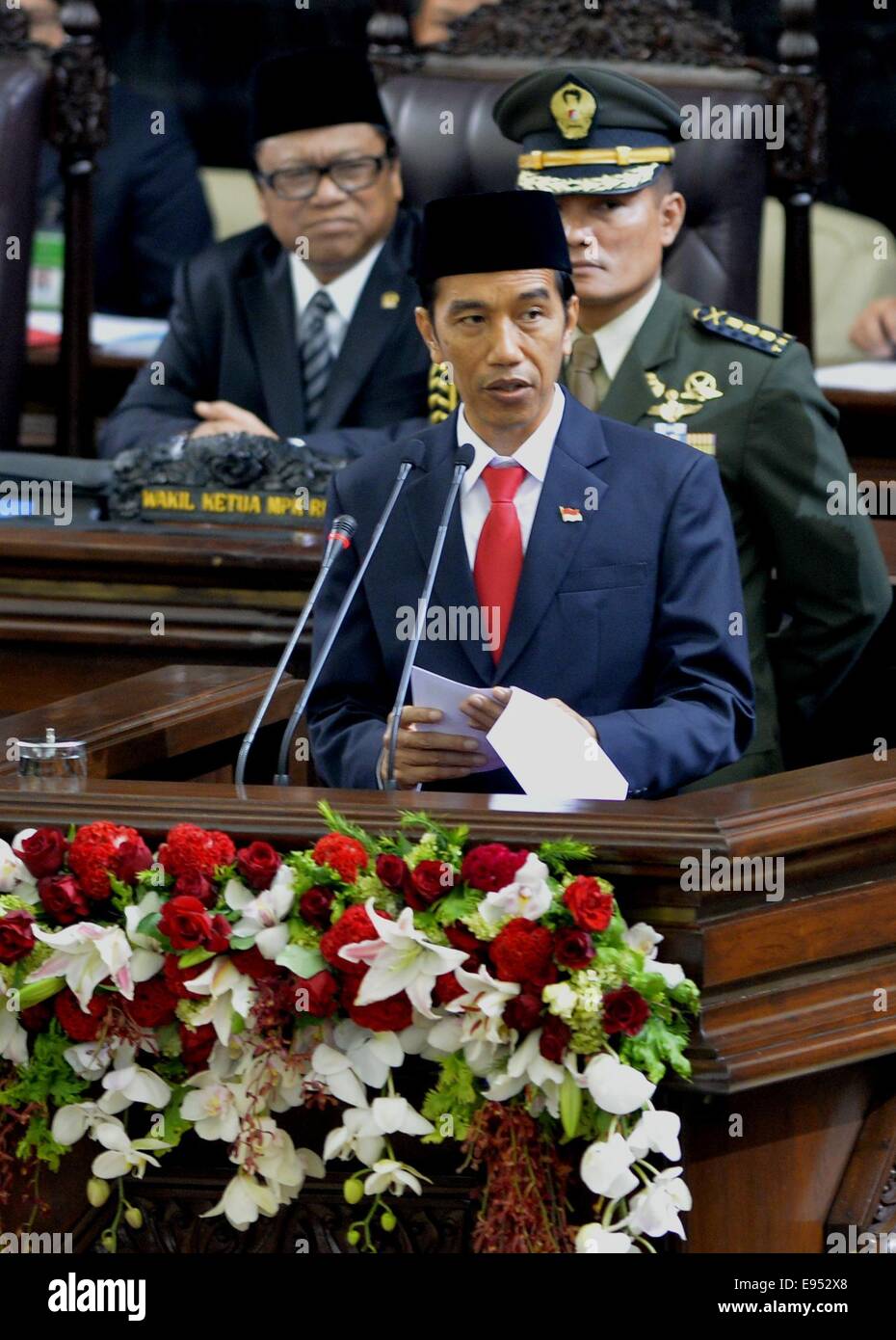 Jakarta, Indonesia. 20th Oct, 2014. Indonesian new President Joko ...