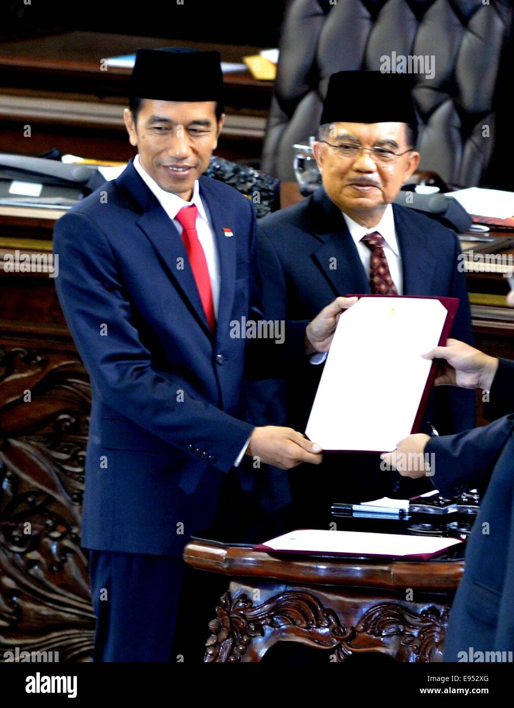 Jakarta, Indonesia. 20th Oct, 2014. Indonesian new President Joko ...