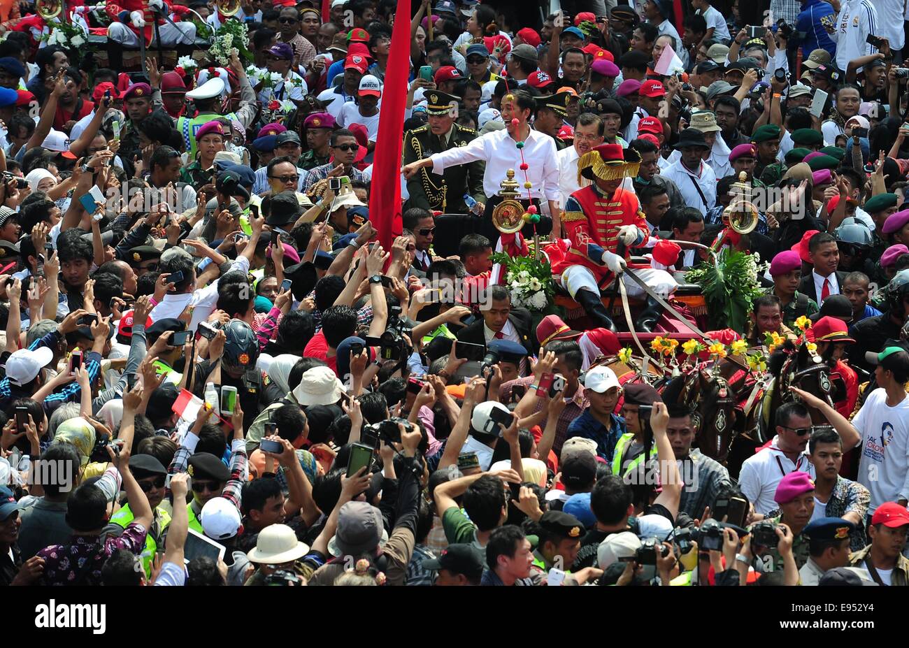 Jakarta, Indonesia. 20th Oct, 2014. Indonesian new President Joko ...