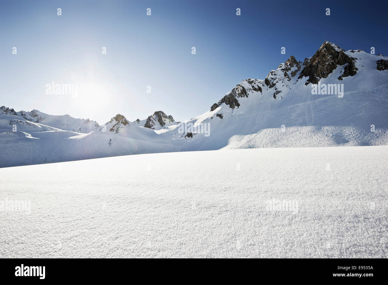 Tignes france snowy mountains hi-res stock photography and images - Alamy