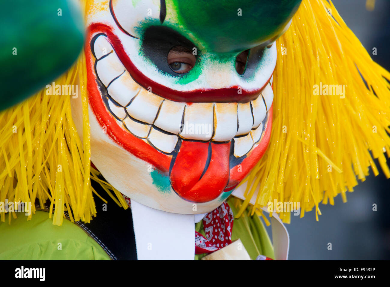 Mask at the Morgenstraich carnival parade, Basel, Switzerland Stock ...