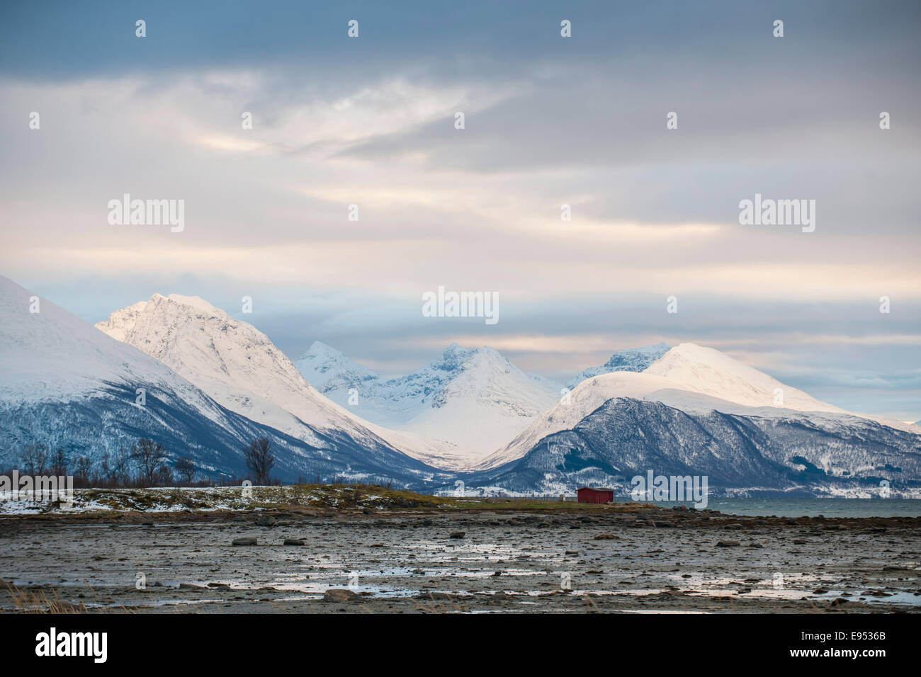 Landscape at Balsfjorden, Troms, Norway Stock Photo - Alamy